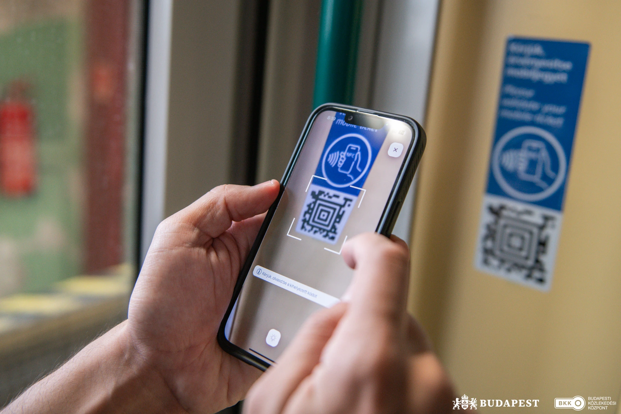 Code stickers to be displayed in the passenger area of trams and ...